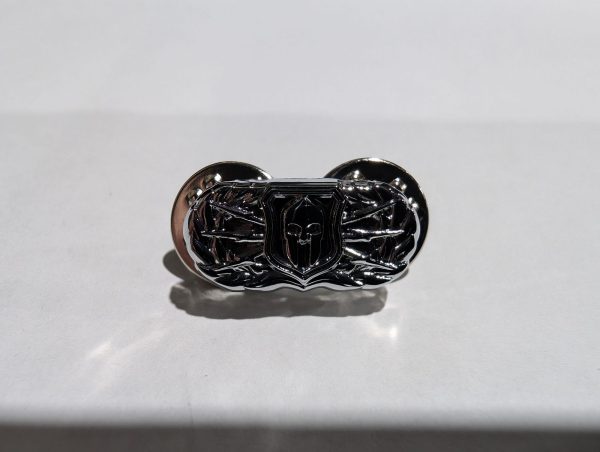 Cyber Defense Badge Basic Mini Pin On Chrome State Guard